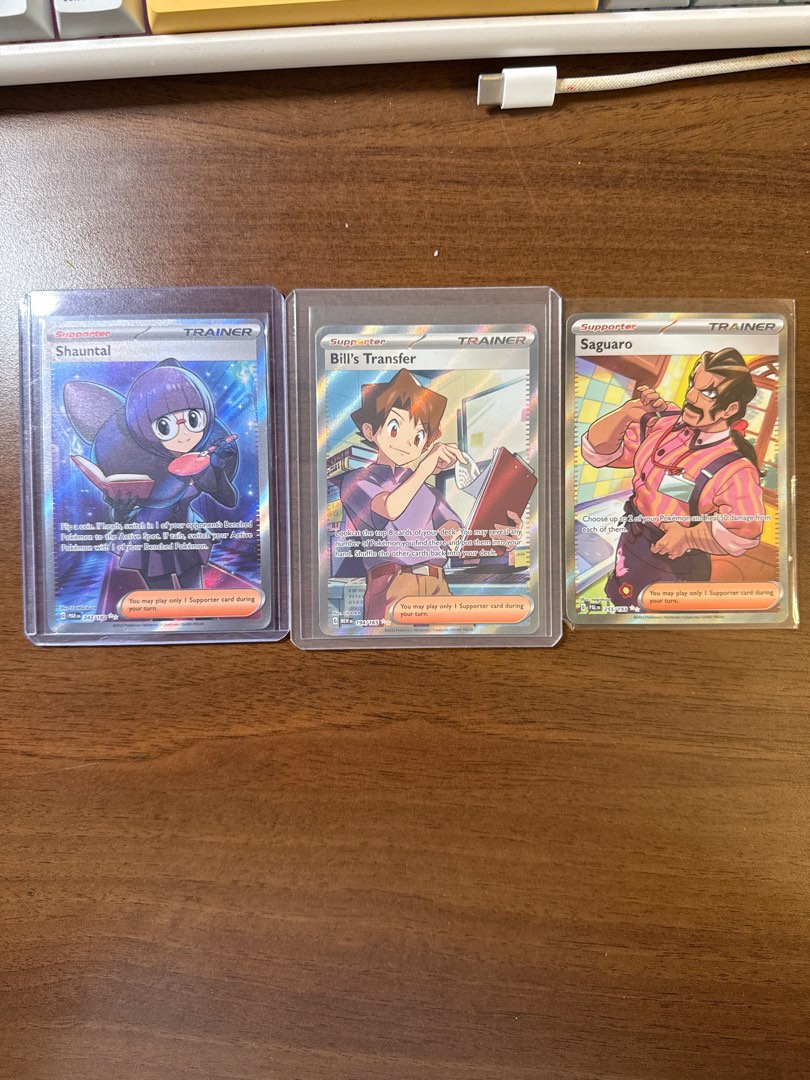 Pokemon Trainer Cards - Shauntal, Bill's Transfer, Saguaro, Hobbies ...