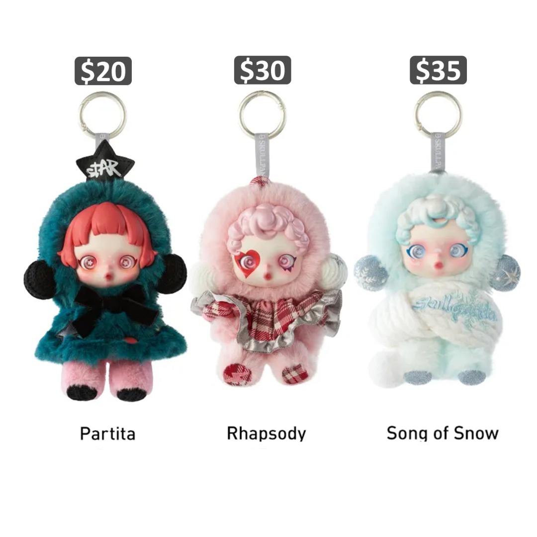 Popmart Skullpanda Winter Symphony Vinyl Face Plush Doll Pendant ...