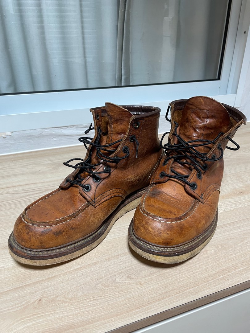 Red Wing 1907 Moc Toe Boots - US 9.5, Men's Fashion, Footwear, Boots on ...