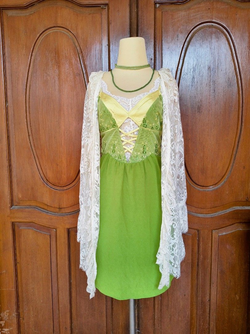 SET Dress fairy mori kei vintage coquette cottagecore y2k madieval ...