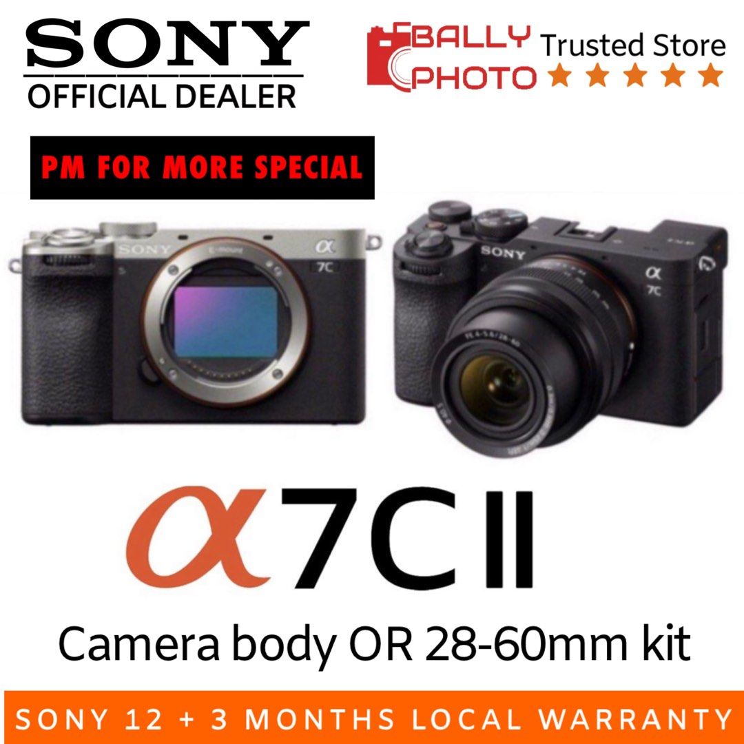 Sony A7C II Camera body OR 28-60mm lens Kit / A7CII 7cii 7cm2 A7Cii 7C ...