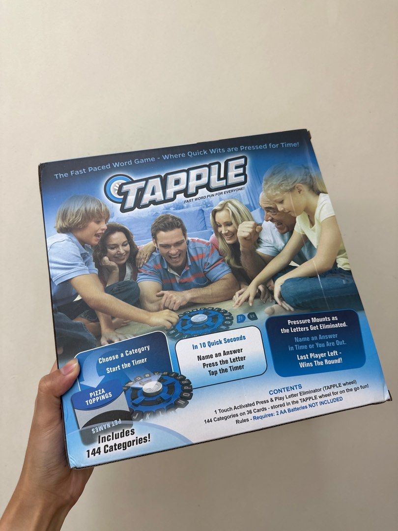 Tapple Fast Word Game, Hobbies & Toys, Toys & Games on Carousell