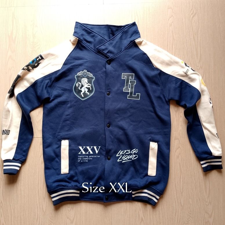 Team Liquid Varsity Jacket – Official Esports Apparel | Blue & White ...