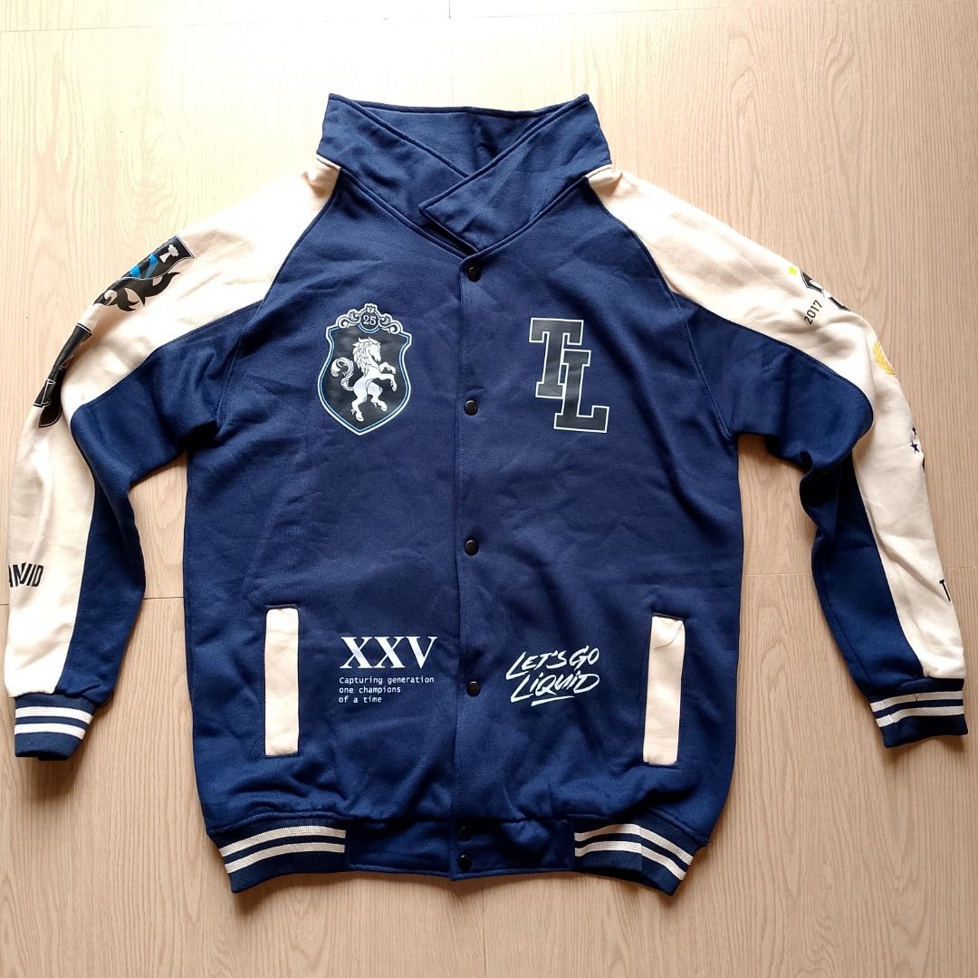 Team Liquid Varsity Jacket – Official Esports Apparel | Blue & White ...