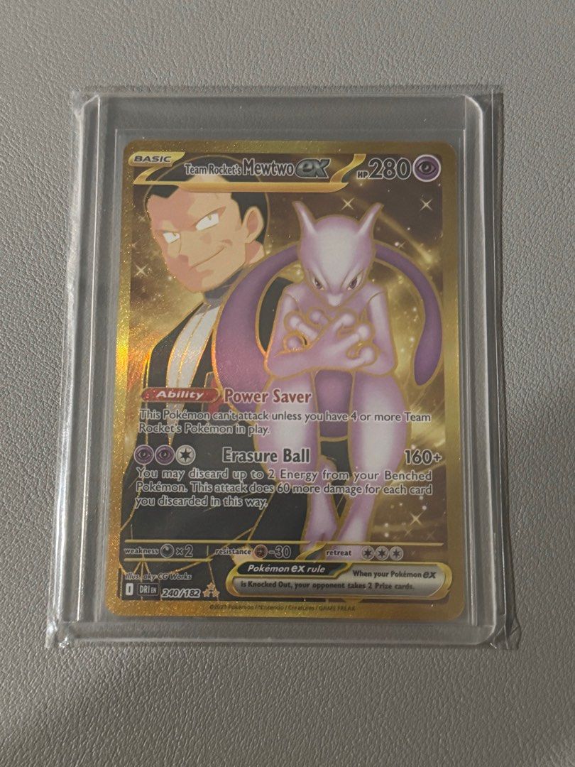 Team Rocket's Mewtwo UR 240/182 Destined Rivals, Hobbies & Toys, Toys ...