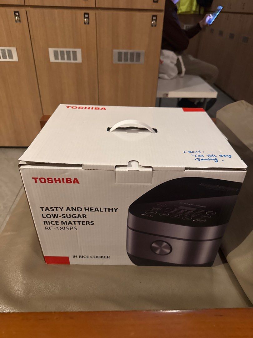 Toshiba Low-Sugar Rice Cooker RC-18ISPS, TV & Home Appliances, Kitchen ...