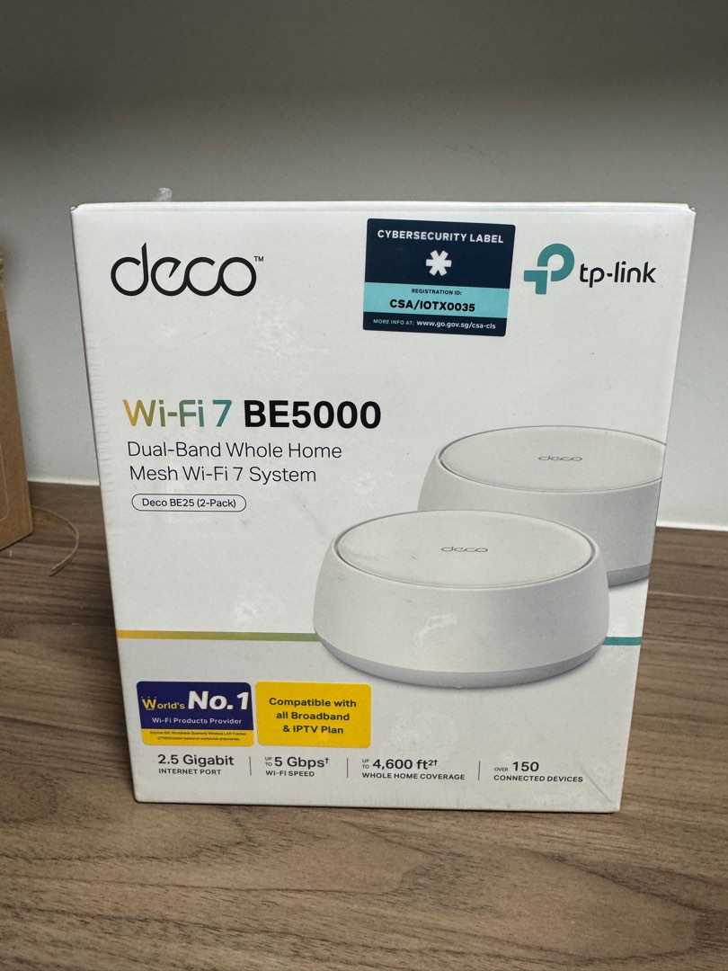 TP-Link Deco BE5000 Wi-Fi 7 Mesh System (2-Pack), Computers & Tech ...