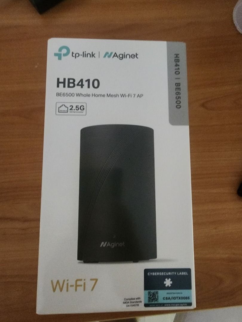 TP-Link HB410 BE6500 Whole Home Mesh Wi-Fi 7 AP, Computers & Tech ...
