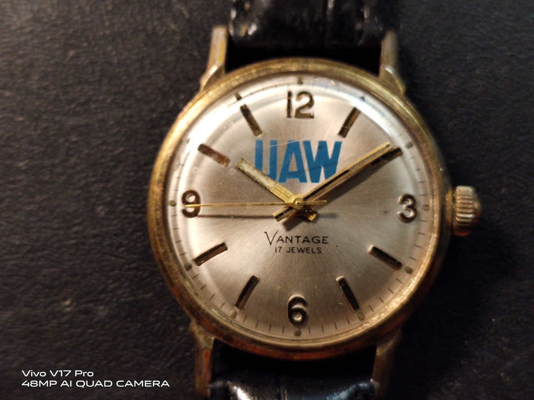 Vtg Vantage(by Hamilton)-UAW Mechanical Hand-Winding Watch, Men's ...