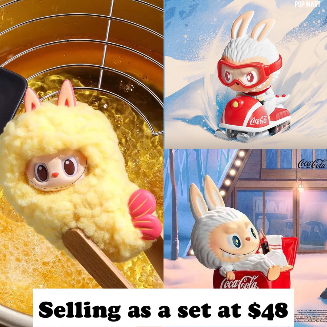WTS Popmart Labubu Wacky Mart - The Shrimp The Monster X Coca Cola ...