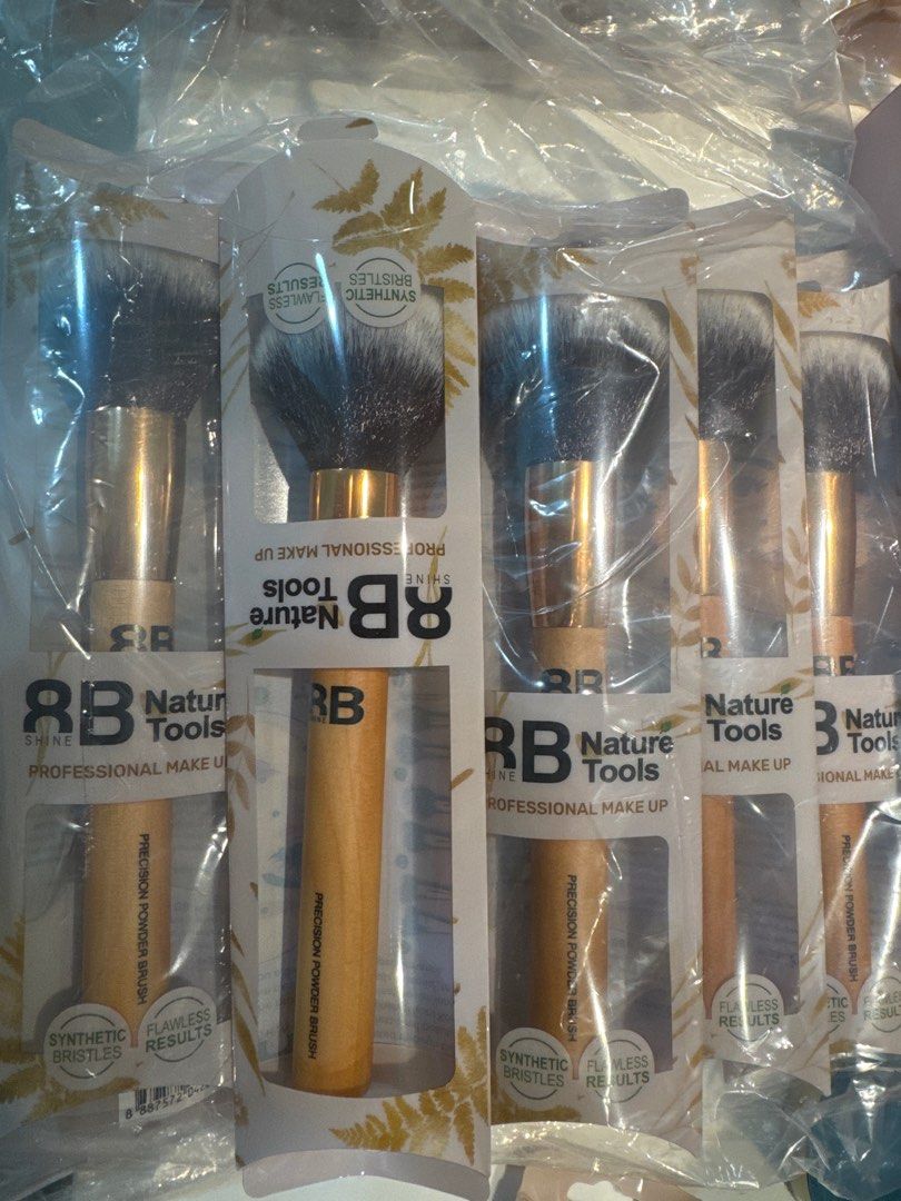 8B Nature Tools Professional Makeup Powder Brushes - New, Beauty ...