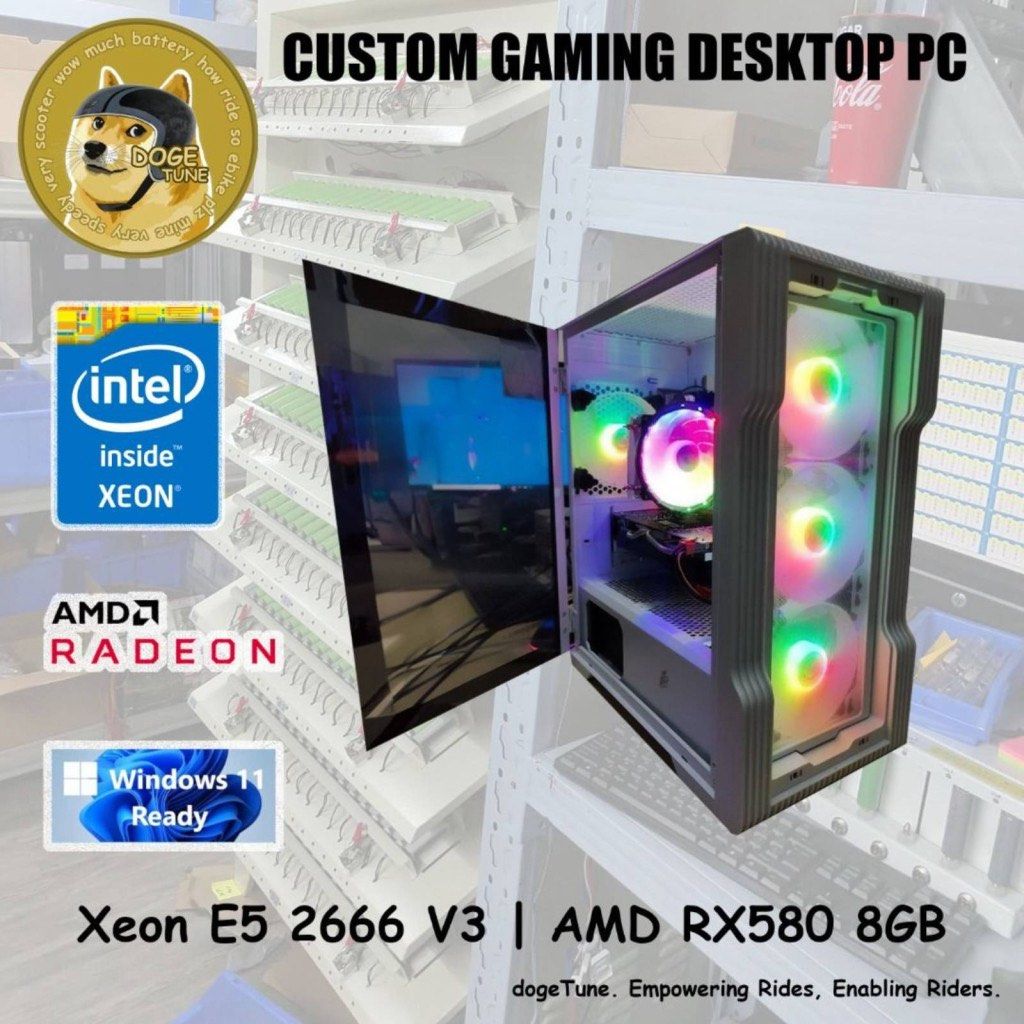 💻 Cheap Home PC | Xeon 10-Core | 32GB RAM | RX580 | Family Kids Student ...