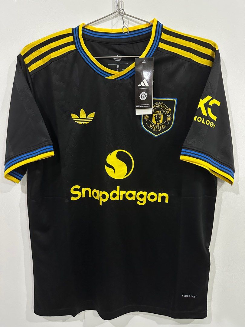 🟡 (S) BNWT MAN UNITED 25/26 THIRD KIT ADIDAS MANCHESTER U FOOTBALL ...