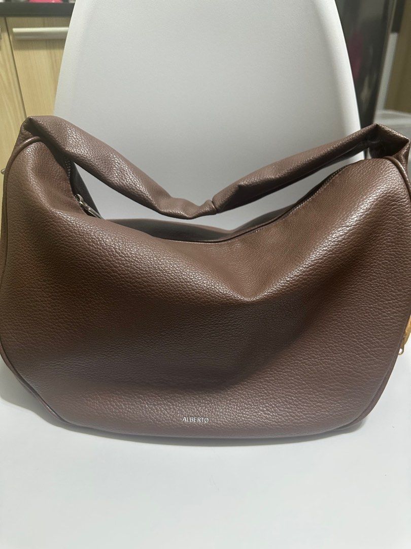 ALBERTO Maxi Hobo Bag Dark Brown, Women's Fashion, Bags & Wallets ...