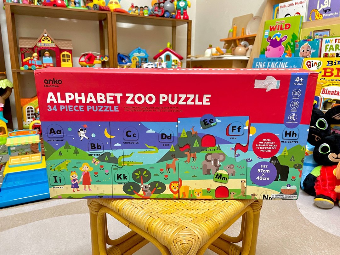 Anko Alphabet Zoo Puzzle, Hobbies & Toys, Toys & Games on Carousell