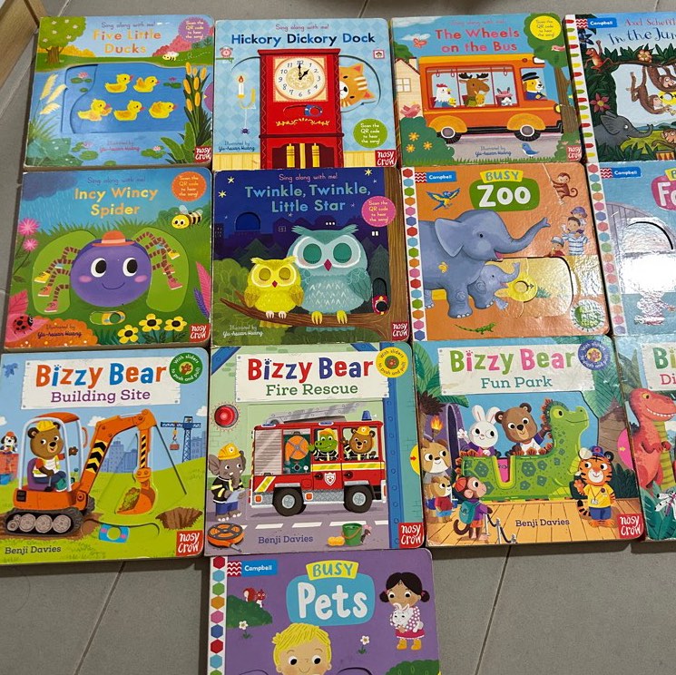 Bizzy Bear , Nursery Rhymes , Campbell Push Pull Slide Children's Board ...