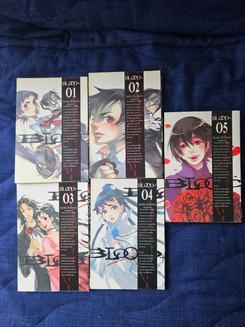 Blood+ Manga Volumes 1-5 & Spin-offs, Hobbies & Toys, Books & Magazines, Comics & Manga on Carousell