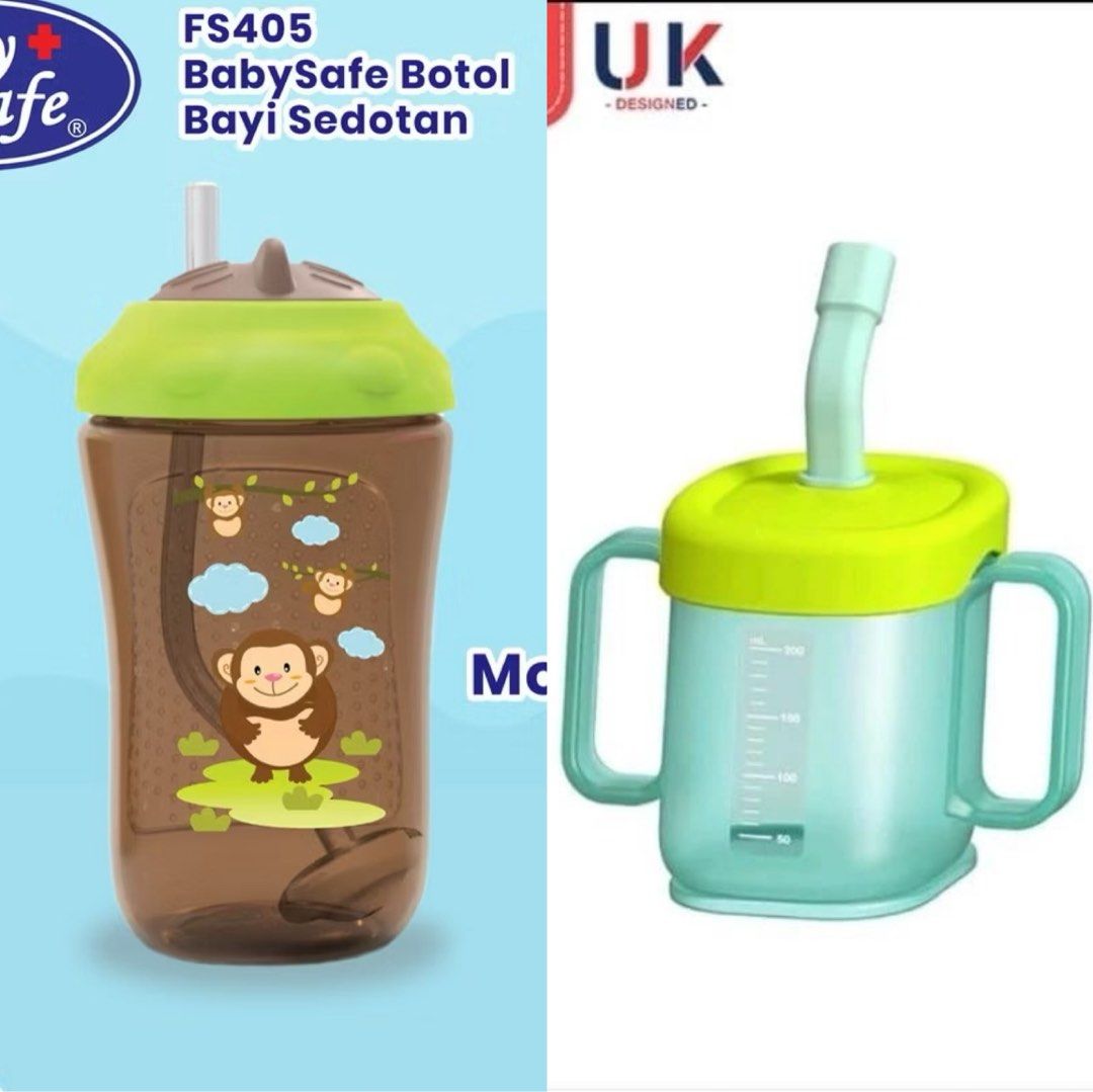 Botol gelas minum anak babysafe & sakumini, Bayi & Anak, Lainnya di ...