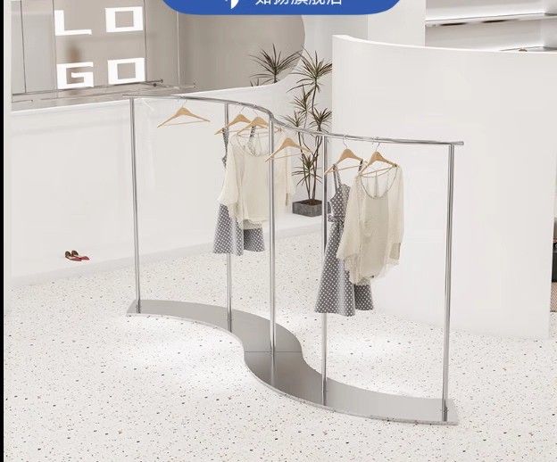 Curved Clothing Rack, Furniture & Home Living, Furniture, Shelves ...