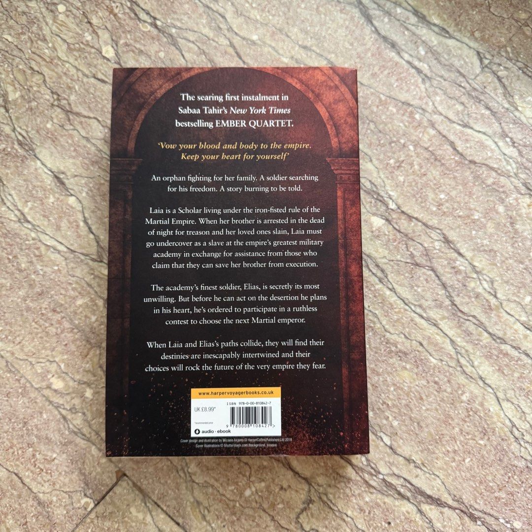 Ember Quartet An ember in the ashes by Sabaa Tahir, Hobbies & Toys, Books & Magazines, Fiction ...