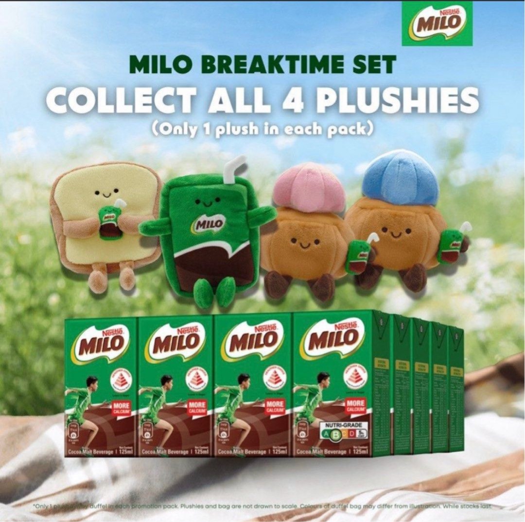 FULL SET - Milo Breaktime set plushie with milo, Hobbies & Toys, Toys ...
