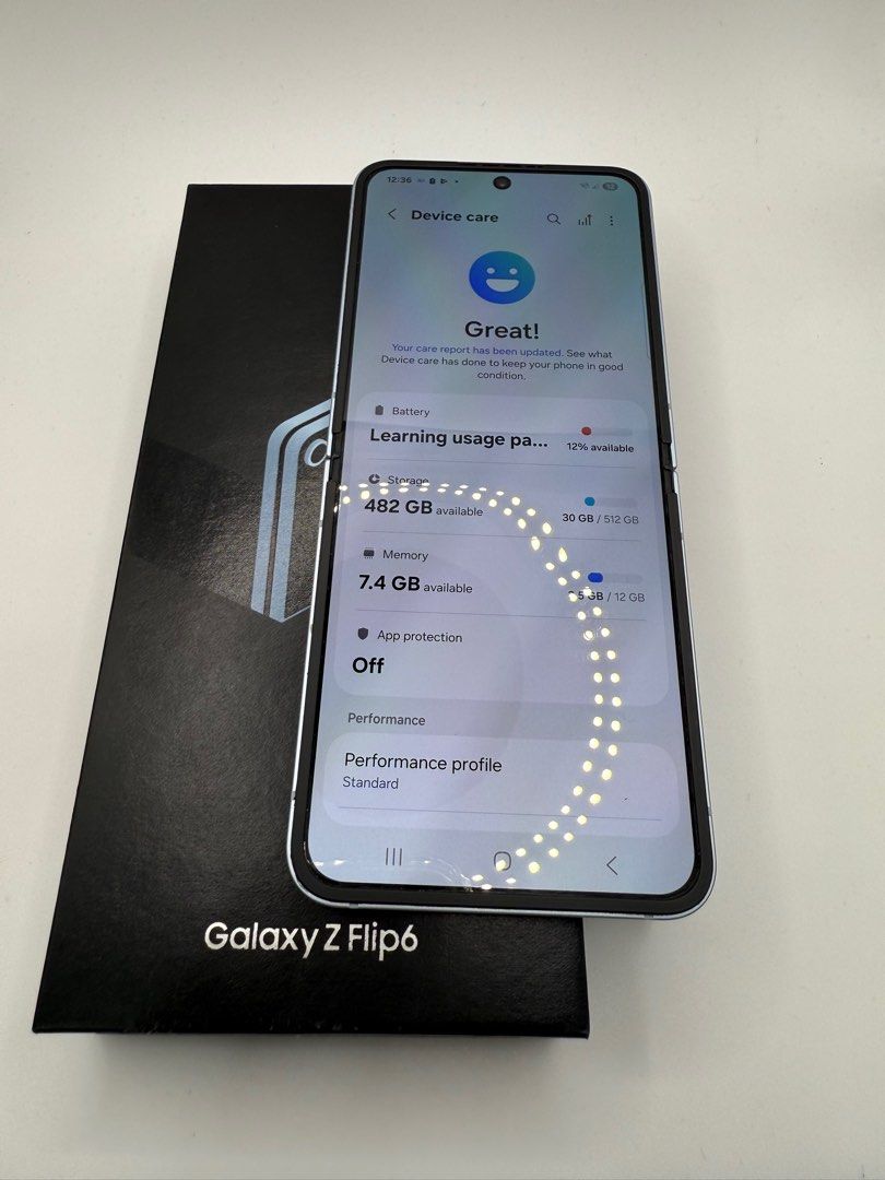 Galaxy Z Flip 6 Blue 512GB, Mobile Phones & Gadgets, Mobile Phones ...