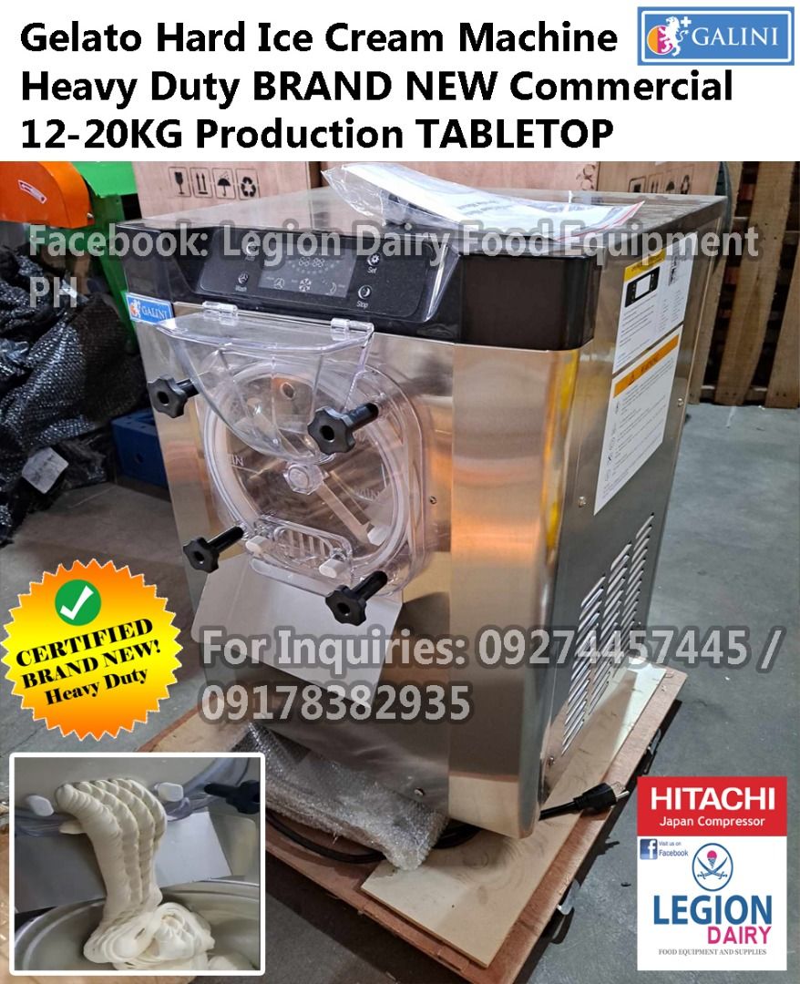 gelato hard ice cream machine heavy duty Japan Compressor BNEW Tabletop ...