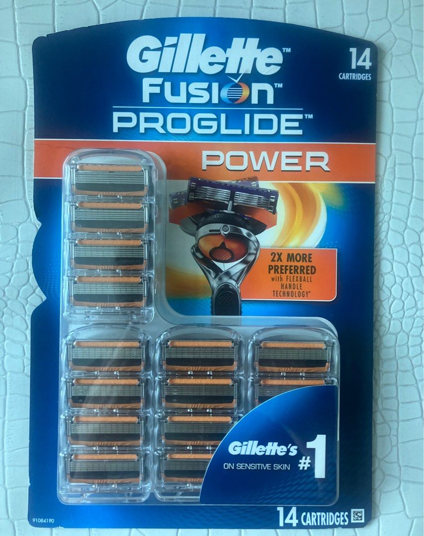 Gillette Fusion Proglide Power Razor Cartridges, Beauty & Personal Care ...