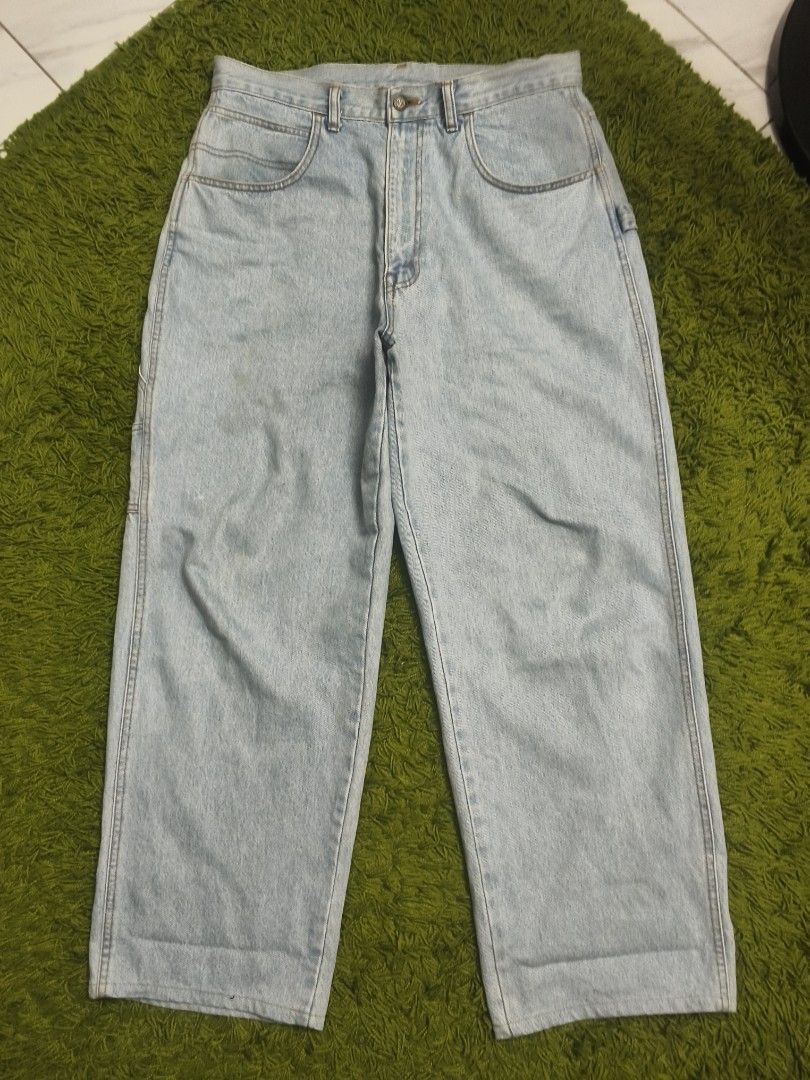 GL Heart Baggy Carpenter Jeans, Men's Fashion, Bottoms, Jeans on Carousell