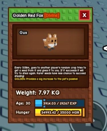 Grow A Garden, Golden Red Fox [1 Stock], Hobbies & Toys, Toys & Games ...