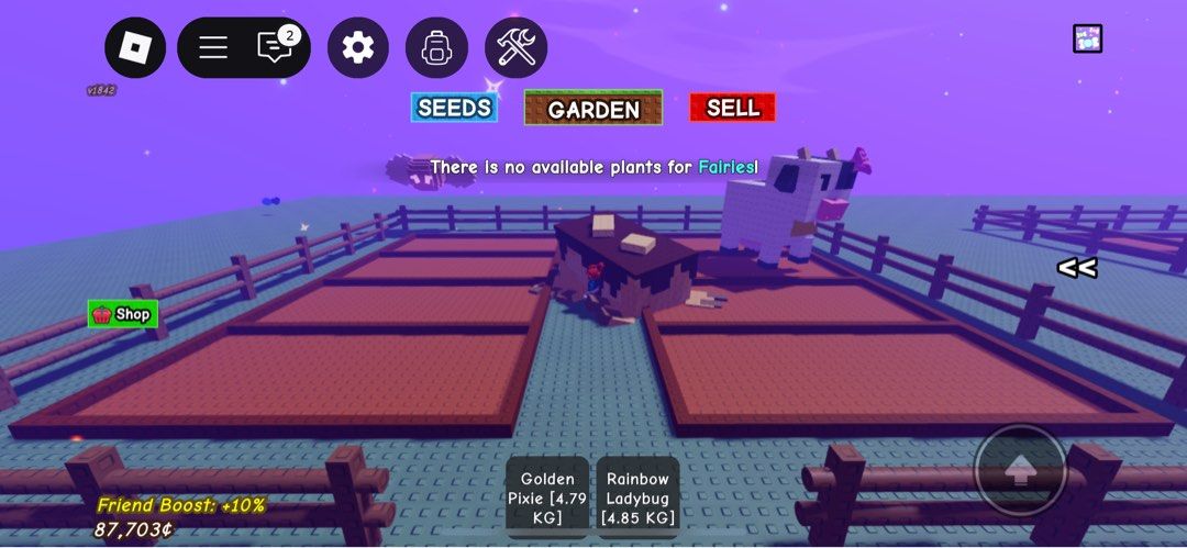 Grow a Garden | Huge dairy cow/Rainbow ladybug/Golden pixie/Mega pink ...