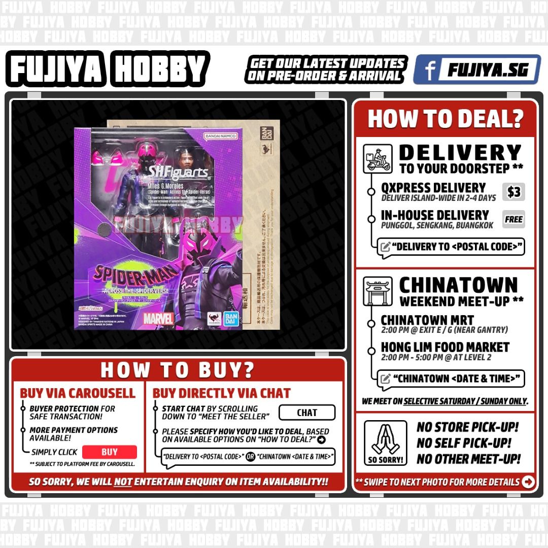 [IN-STOCK, LAST-1!!] S.H. Figuarts SHF Miles G. Morales (Spider-Man ...