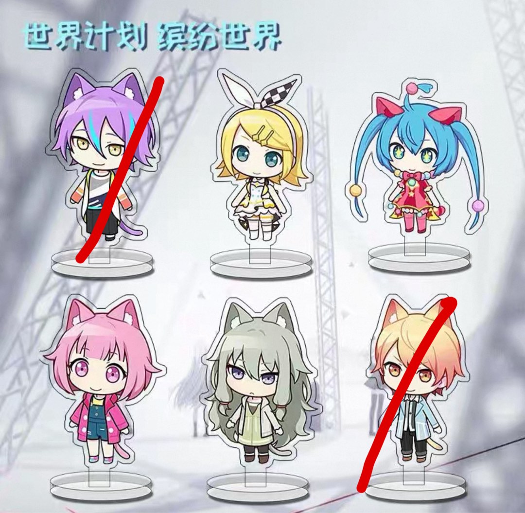 project sekai/pjsk mini standees, Hobbies & Toys, Memorabilia ...