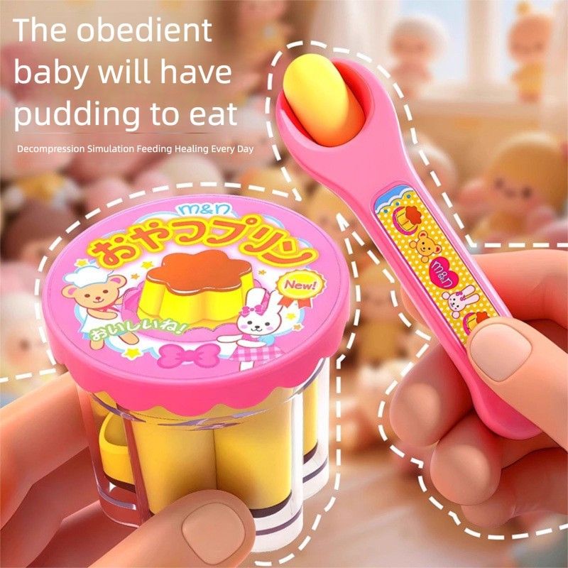 Japanese Dew Pudding Jelly Strawberry Pudding Set Play House Food ...