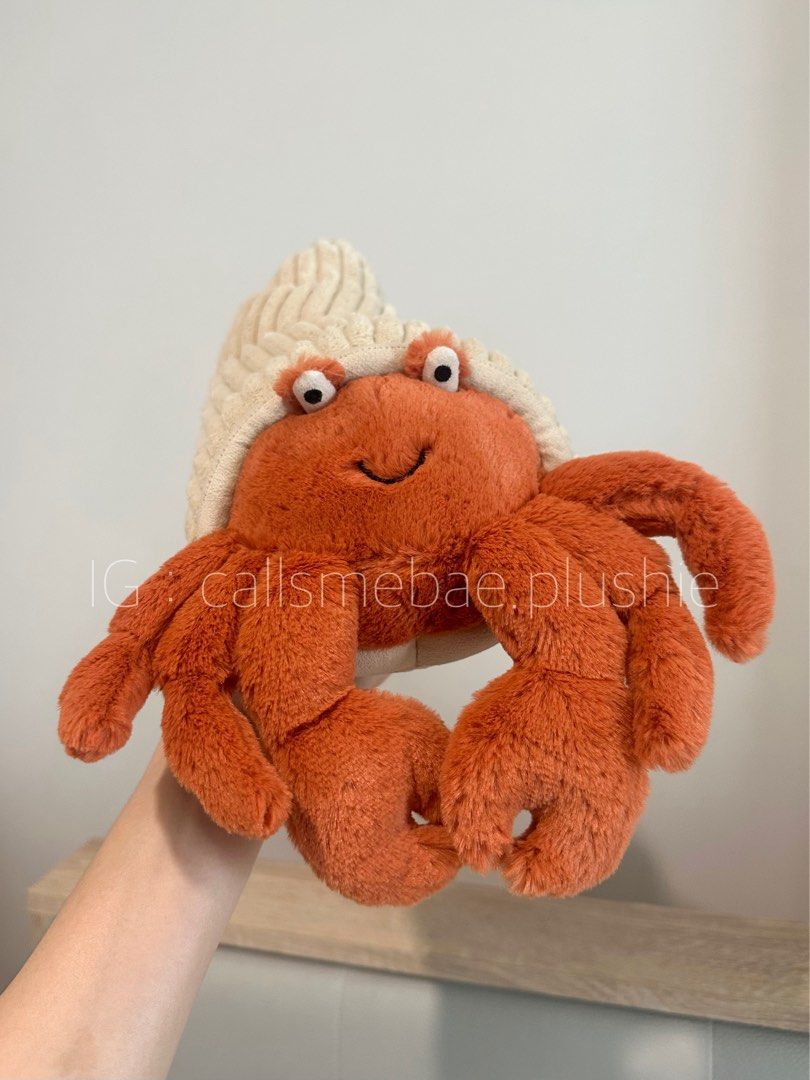 🦀🐚 RARE & RETIRED 🔥 Jellycat Herman Hermit Crab Ocean Brand new with ...