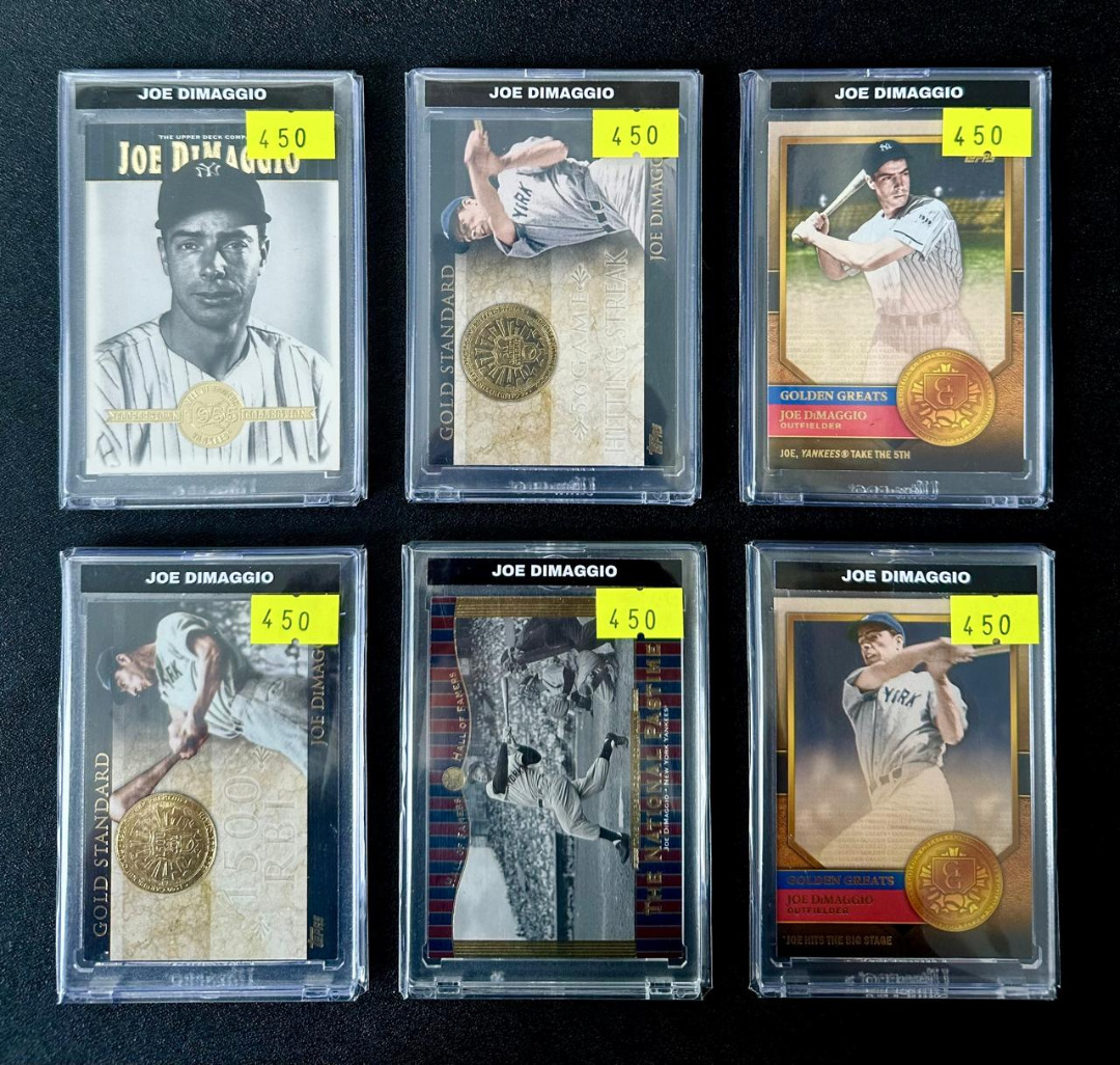 Joe DiMaggio Topps Upper Deck MLB Yankees Baseball Cards with FREE Magnetic Case, Hobbies & Toys ...