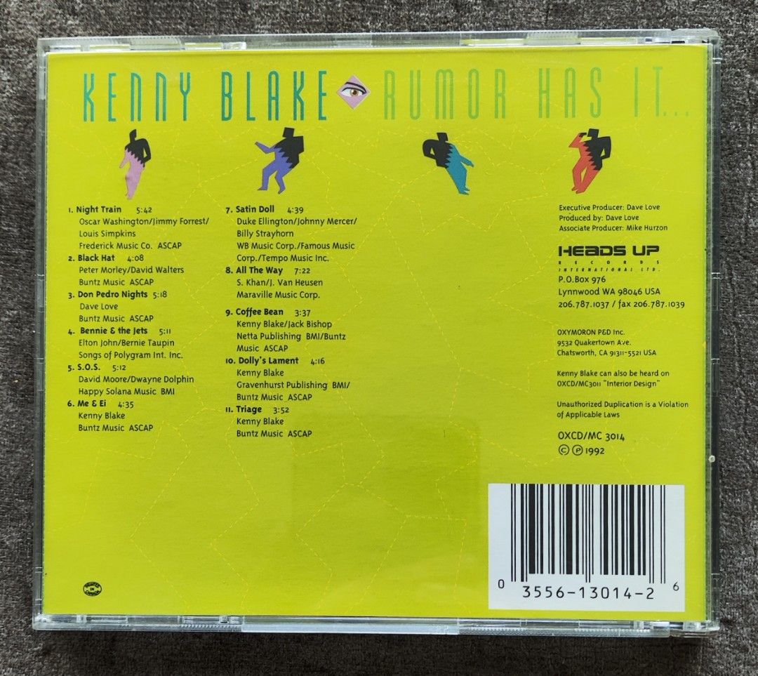 Audiophile: Kenny Blake - Rumor Has It CD, Hobbies & Toys, Music ...