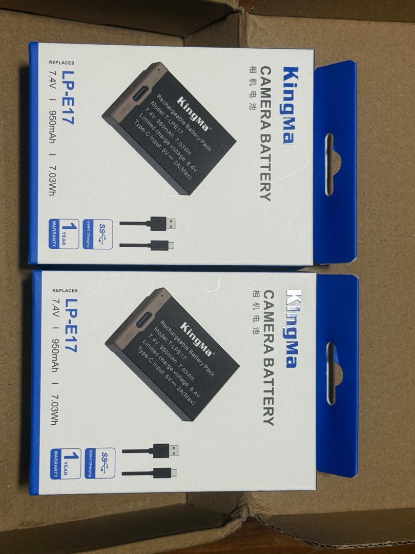 KingMa LP-E17 Rechargeable Camera Battery, Photography, Photography ...