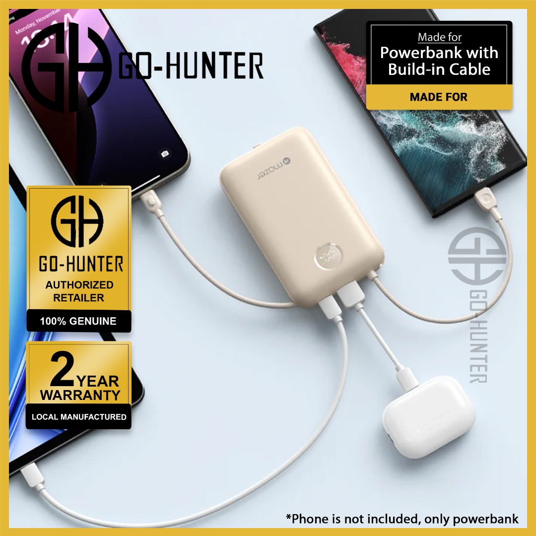 Mazer PowerCharge LINK 20000mAh Power Bank PD35W (Built-in USB-C ...