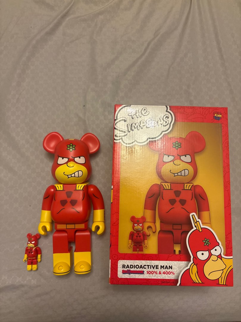 Medicom Toy Bearbrick The Simpsons Radioactive Man 100% & 400%, Hobbies ...