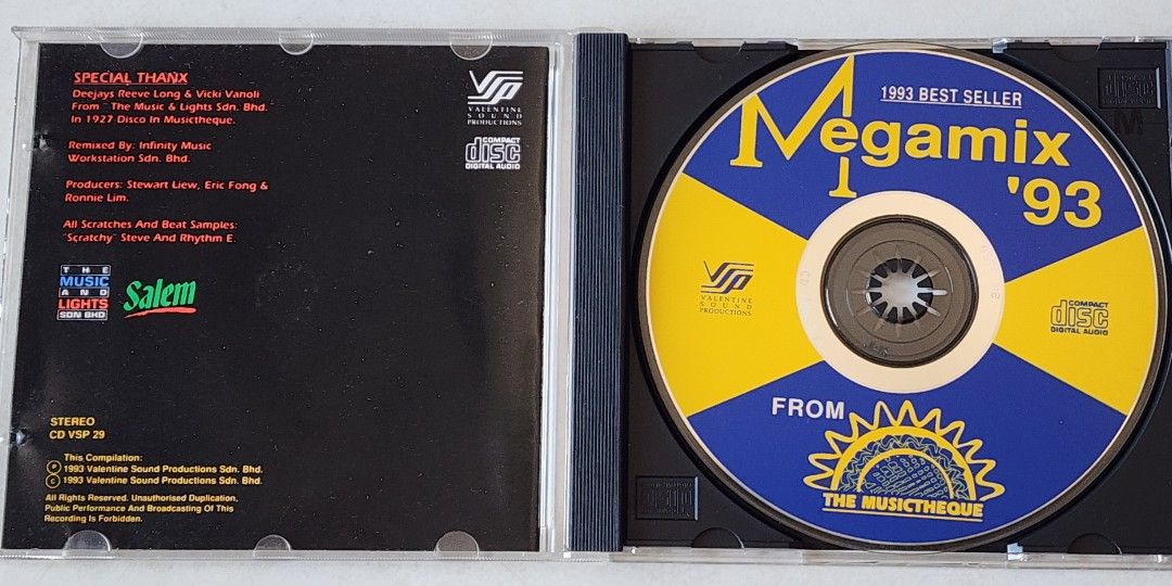 Megamix '93 ( VSP MALAYSIA ) CD, Hobbies & Toys, Music & Media, CDs & DVDs on Carousell