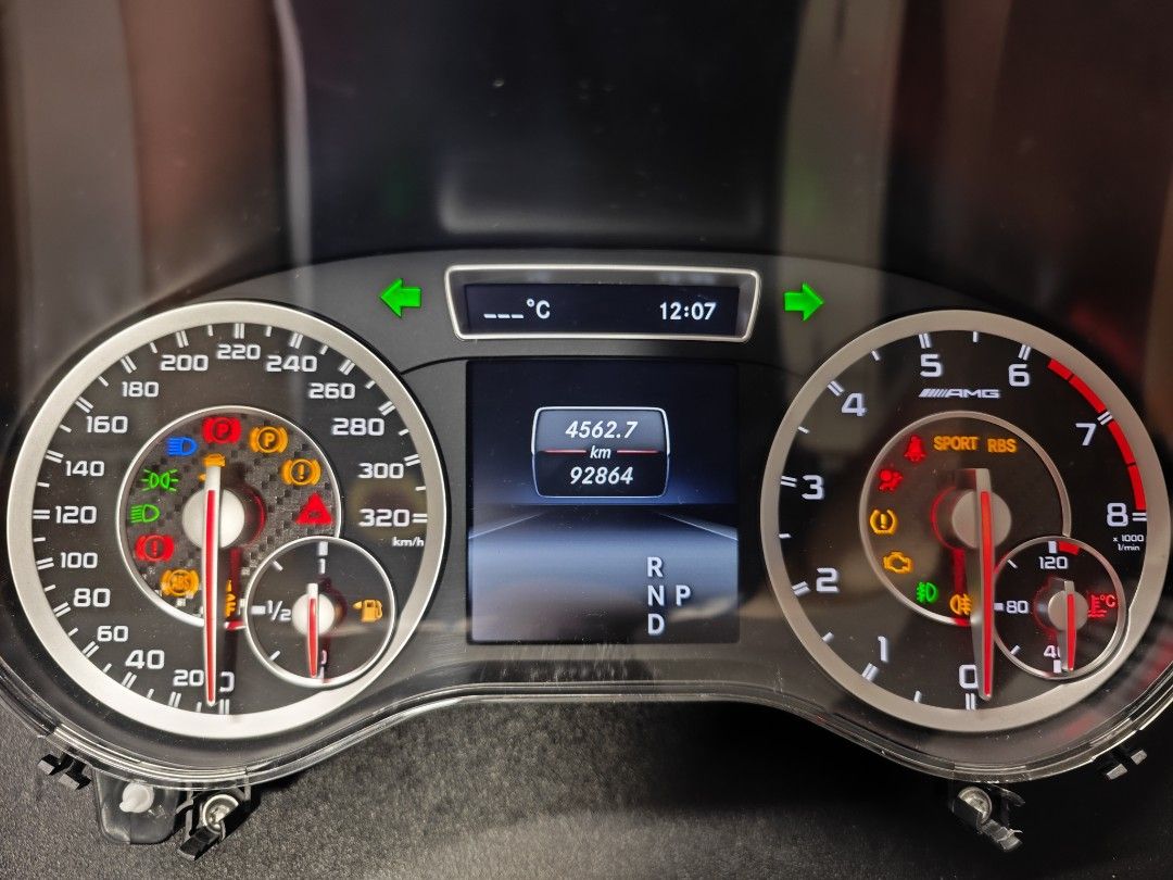 Mercedes Benz A45 AMG Pre Facelift Cluster Speedometer A180 A200 CLA180 ...