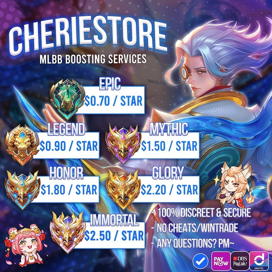 MLBB Mobile Legends Rank Boosting Services, Video Gaming, Gaming ...