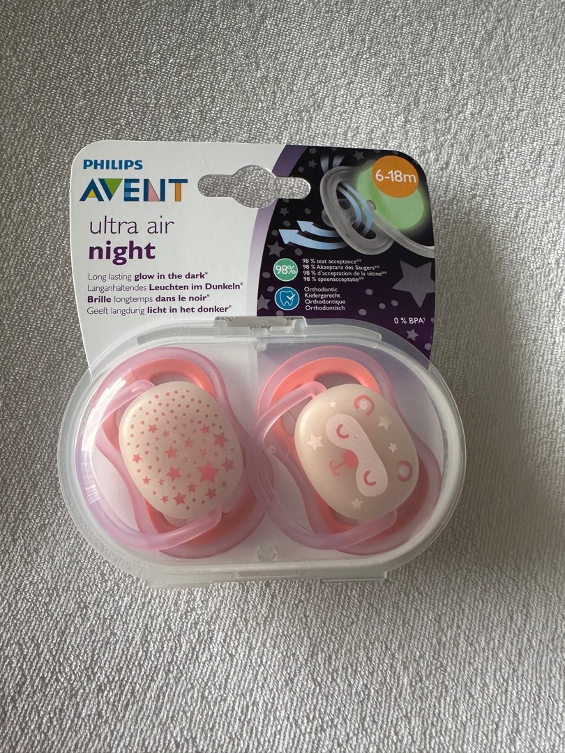 [NEW]Philips Avent Ultra Air Night Pacifiers (6-18m), Babies & Kids ...