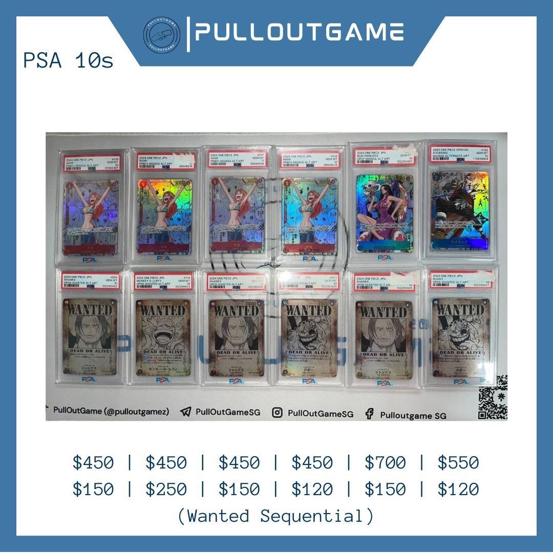 OPTCG One Piece Card Game - Graded Cards, Hobbies & Toys, Toys & Games ...