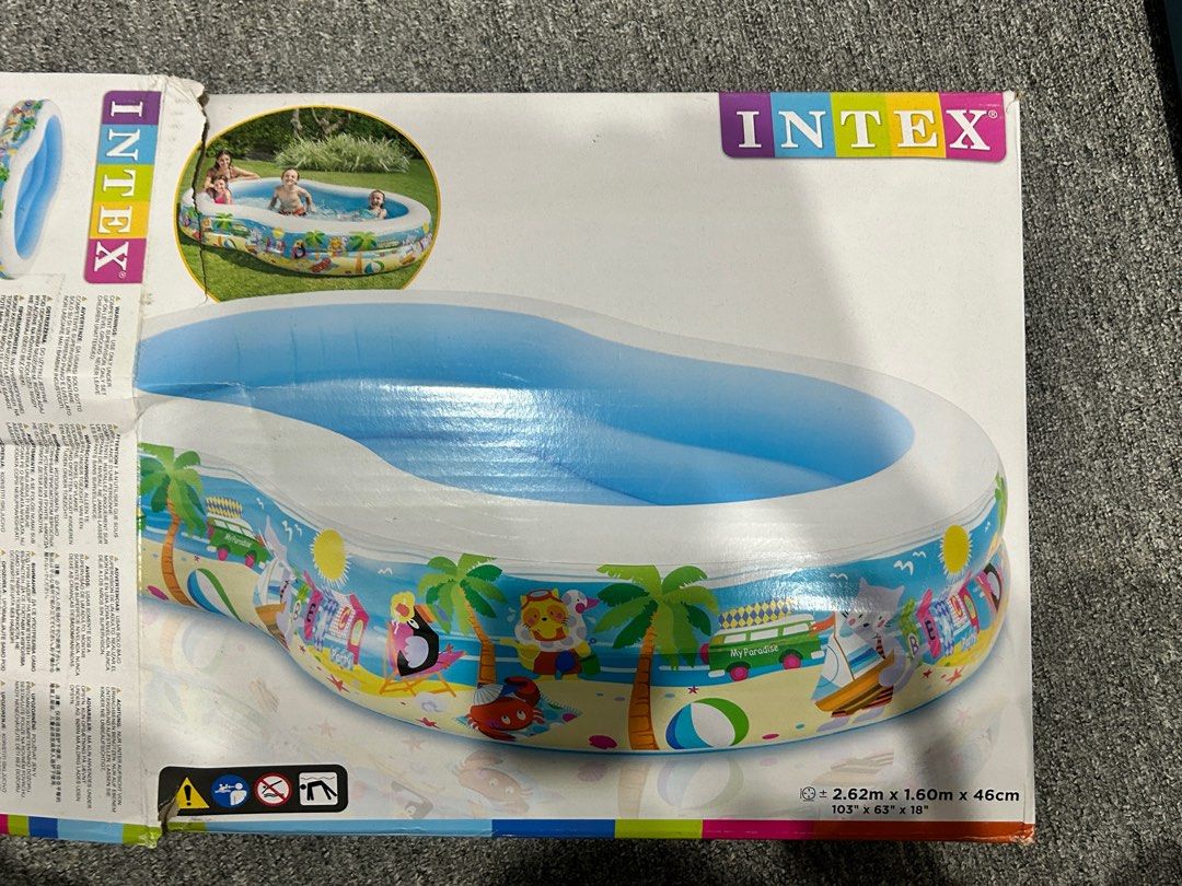 Penang Island COD - INTEX Inflatable swimming pool & Pump, Hobbies ...