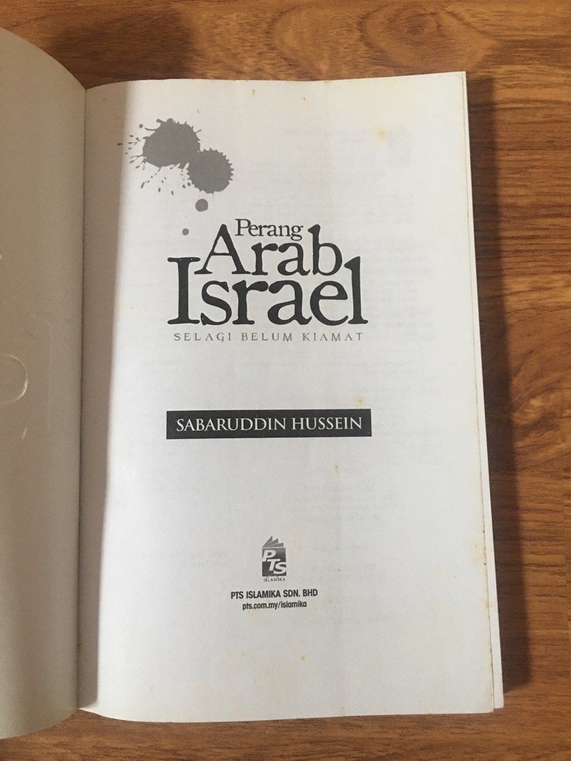 Perang Arab Israel: Selagi Belum Kiamat by Sabaruddin Hussein | PTS Non ...