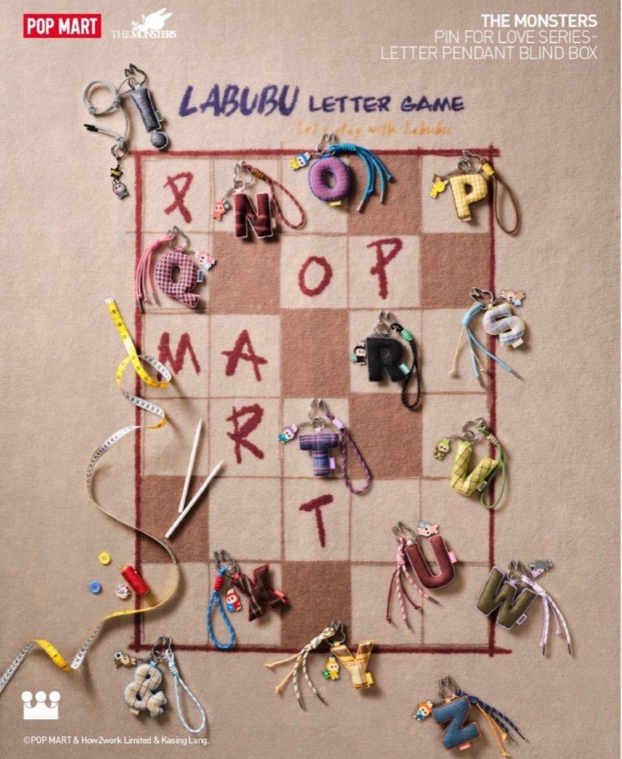 Pin for Love Labubu Letter Pendant Blind Box, Hobbies & Toys, Toys ...