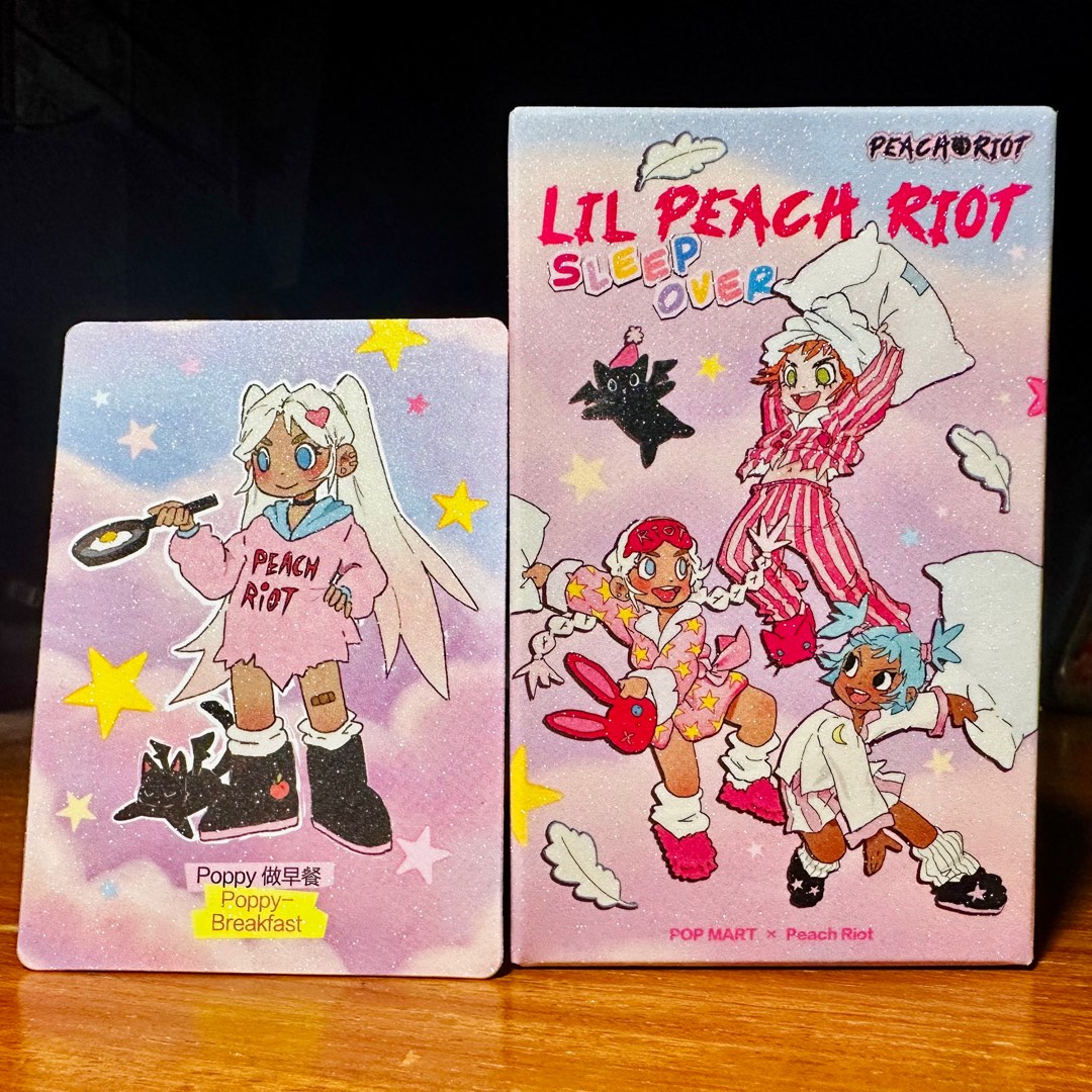 Pop Mart Lil Peach Riot Sleepover Series - Poppy Breakfast, Hobbies ...