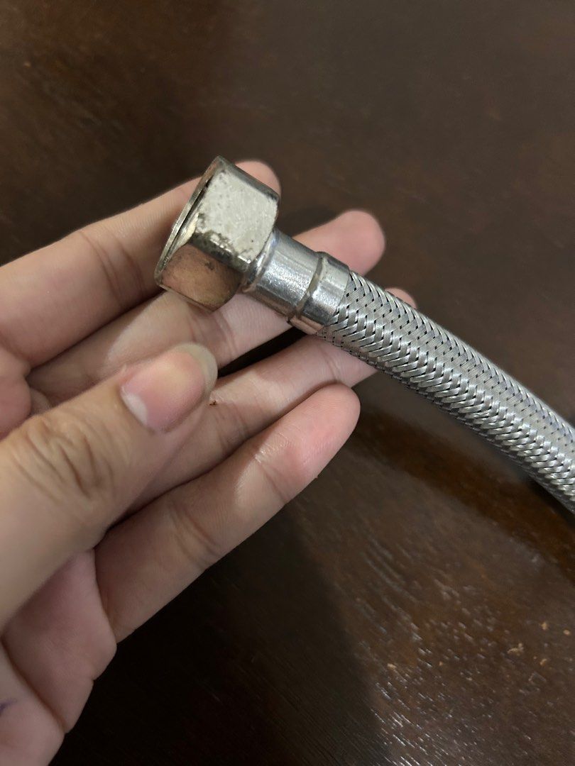 Pure Stainless Nylon Flexible Hose 1/2x3/8 12 inches, Furniture & Home ...